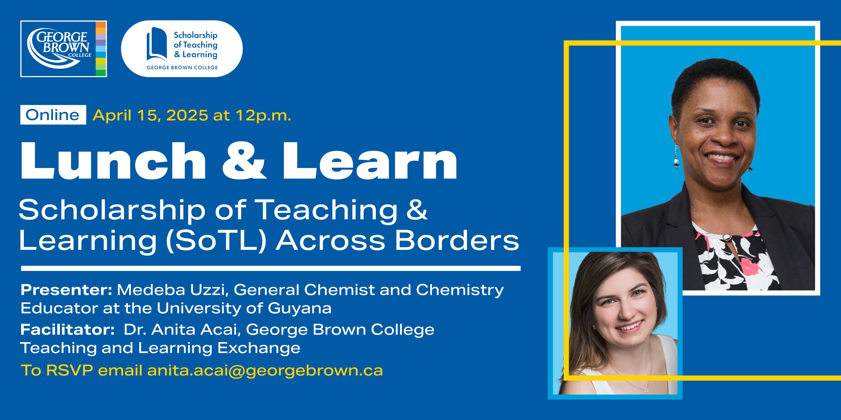 Lunch & Learn: Scholarship of Teaching & Learning (SoTL) Across Borders